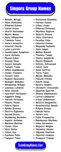 450+ Singers Group Names for Your Singing Squad