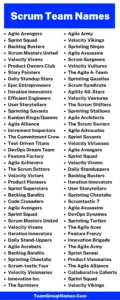 480+ Scrum Team Names to Inspire Your Agile Squad