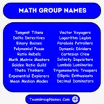 650+ Math Team Names For Your Groups and Clubs