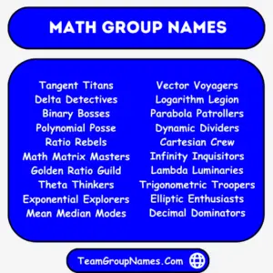 650+ Math Team Names For Your Groups and Clubs