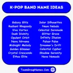 450+ K-Pop Group Name Ideas For Girls, Boys and Coed Groups
