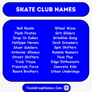 450+ Skateboard Team Names For Skate Crew, Club and Groups