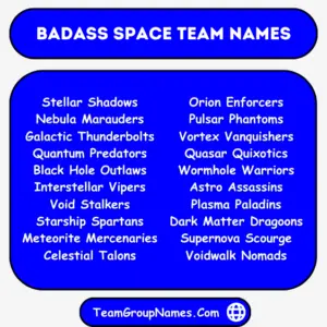 450+ Space-Themed Team Names to Elevate Your Group