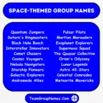 450+ Space-Themed Team Names to Elevate Your Group
