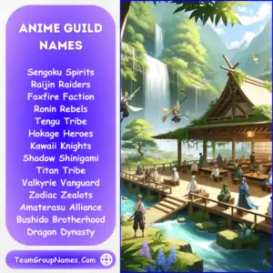 400+ Anime Guild Names For Clan, Club, Group, and Team