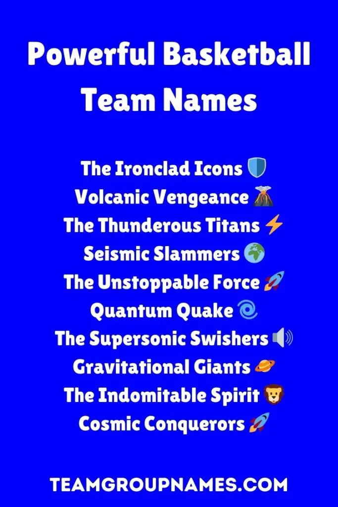375 Awesome Basketball Team Names to Dominate the Court! 🏀