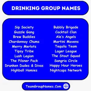 350+ Drinking Team Names to Get Your Game On