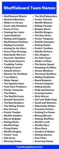366+ Shuffleboard Team Names for Every Skill Level