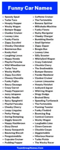 400+ Funny Car Names for Every Personality (From Classic to Modern)