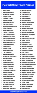 344+ Powerlifting Team Names to Motivate Your Squad