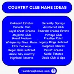 450+ Country Club Names to Inspire (Best, Catchy and Unique)