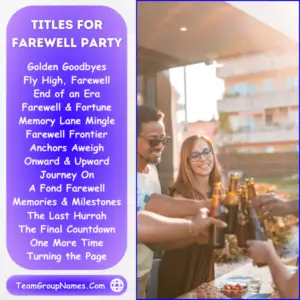 560+ Farewell Party Names for Your Next Event