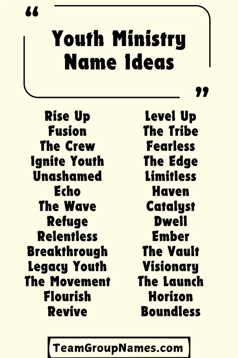 520+ Young Adult Ministry Names (Plus Ready-to-Use Ideas!)