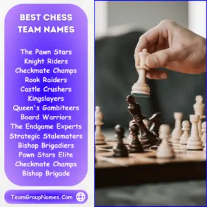 450+ Chess Team Names For Club, Group & Tournaments