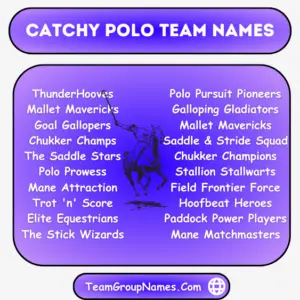 450+ Polo Team Names (Cool & Catchy Ideas)