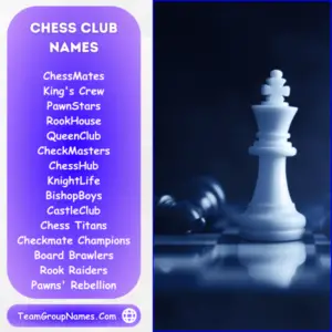 450+ Chess Team Names For Club, Group & Tournaments