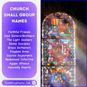 450+ Church Group Names For Small, Senior and Adults Groups
