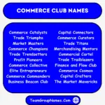 450+ Commerce Group Names (Best and Cool Ideas)