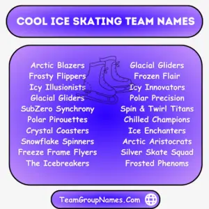 450+ Ice Skating Team Names (Cool & Catchy Ideas)