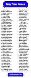 350+ Edgy Team Names to Make Your Squad Stand Out