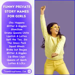 350+ Private Story Names For Girls (Cute, Cool & Funny)