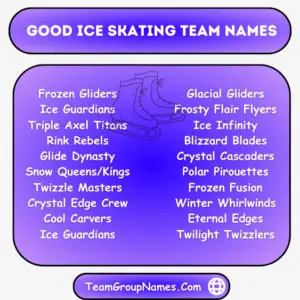 450+ Ice Skating Team Names (Cool & Catchy Ideas)