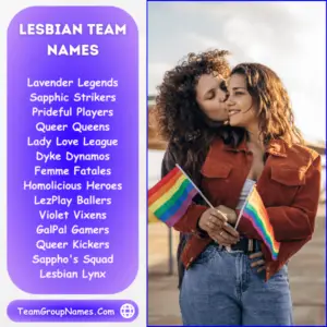 450+ Gay and LGBTQ+ Team Names For Your Group