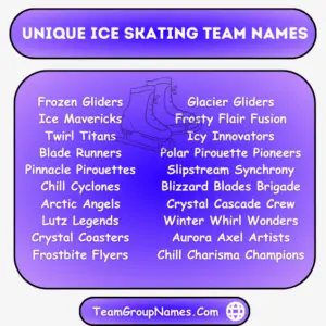 450+ Ice Skating Team Names (Cool & Catchy Ideas)