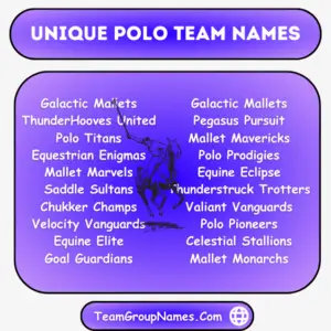 450+ Polo Team Names (Cool & Catchy Ideas)