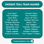450+ Teal Team Names (Creative & Fun Ideas)