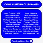 360+ Hunting Group/Club Names and Team Names
