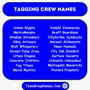 250+ Graffiti Crew Names for Your Squad