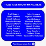 250+ Trail Riding Group Names (Best and Cool)