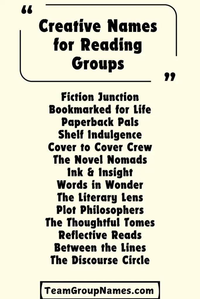 460+ Reading Group Names That'll Make Your Book Club Stand Out