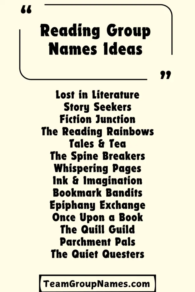 460+ Reading Group Names That'll Make Your Book Club Stand Out
