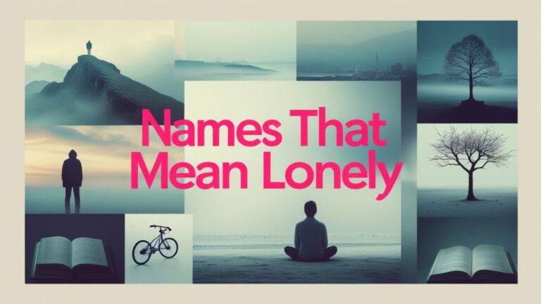 350+ Names That Mean Lonely - Perfect Match by Origin & Meaning