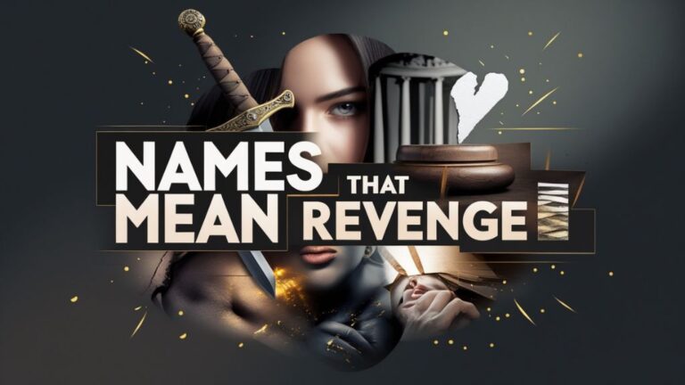 350+ Names That Mean Revenge And Vengeance (Cool & Powerful Ideas)