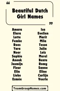 450+ Dutch Girl Names (Beautiful, Unique & Traditional Names with Meanings)