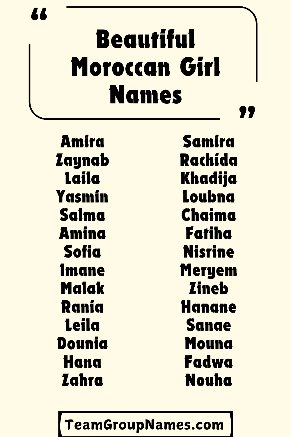 500+ Moroccan Names for Boys and Girls (Traditional, Modern & Unique Picks)
