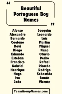 400+ Portuguese Boy Names - From Traditional To Modern Picks (With ...