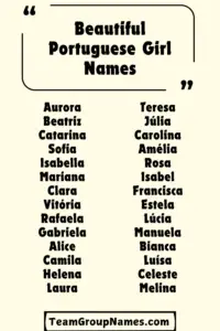 360+ Portuguese Girl Names for Your Baby Girl (With Meanings!)