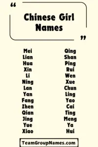 380+ Chinese Girl Names and Their Hidden Meanings