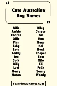 360+ Australian Boy Names (Cute, Modern & Traditional Names With Meanings)