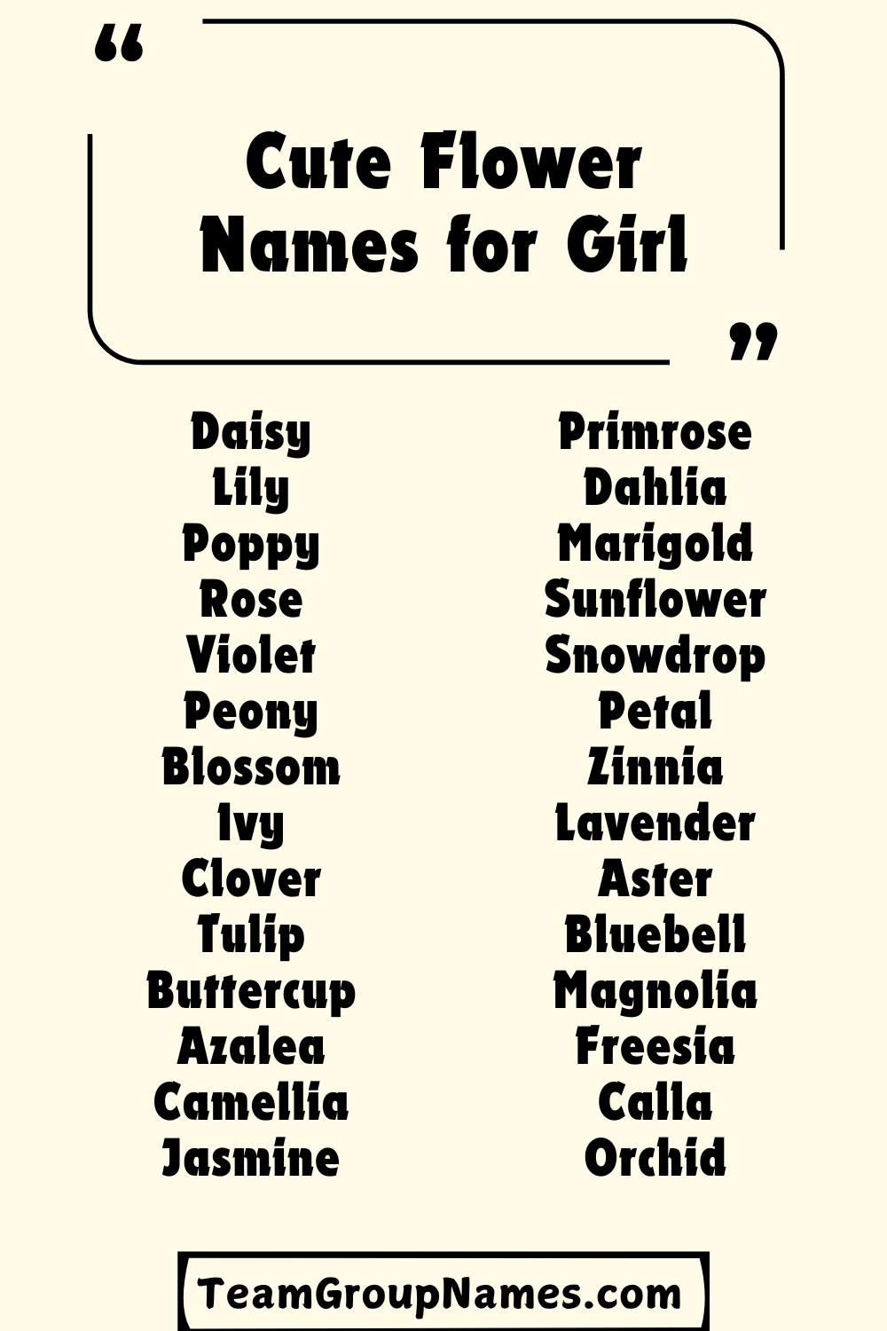 360+ Flower Names for Girls With Meanings & Origins