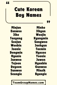 360+ Korean Boy Names Your Little One Will Love (Plus Their Meanings!)