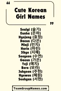 360+ Korean Girl Names With Their Hidden Meanings