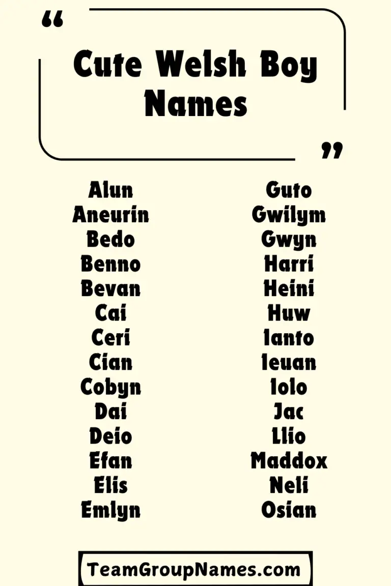 400+ Welsh Boy Names and Their Meanings (With Pronunciation Help!)