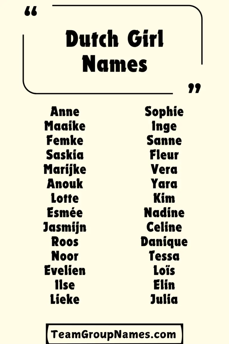 450+ Dutch Girl Names (Beautiful, Unique & Traditional Names with Meanings)
