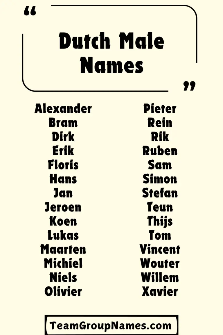 460+ Dutch Boy Names (Cool, Unique, and Meaningful Choices for Your ...