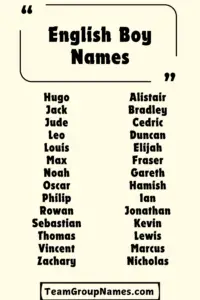 380+ British Boy Names With Meanings & Origins
